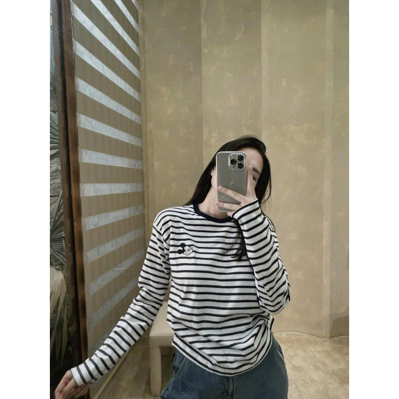 MÃ -0000546 SET 3 ÁO DÀI TAY THÊU CHUỘT-chất cotton | Shopee Việt Nam