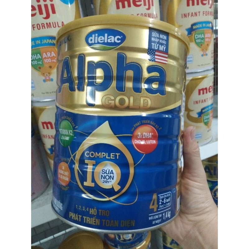 Sữa Dielac Alpha Gold 4 1.4kg (mua 1 lon tặng 1 bình nước học sinh Matsu 500ml) | Shopee Việt Nam