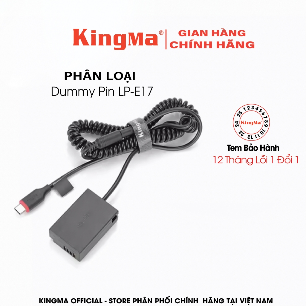 Pin Ảo/Giả Pin/Dummy Pin LP-E17 Chính Hãng KINGMA. For CANON LP-E17 ...