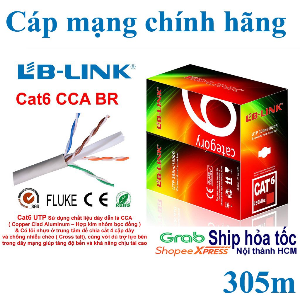 305m dây mạng Cat 6 UTP thương hiệu LB-Link chính hãng , cáp mạng, cáp ...