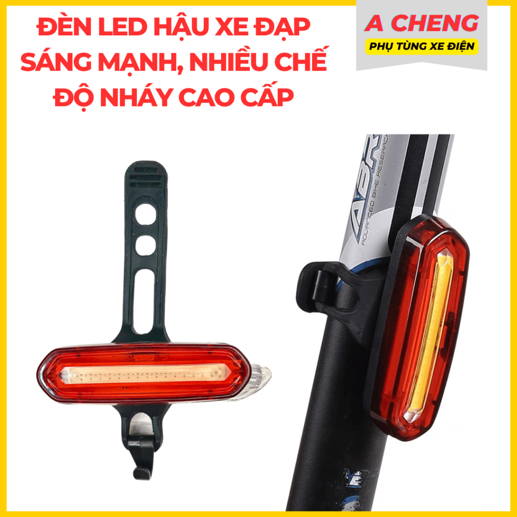Đèn LED Hậu Xe Đạp Sáng Mạnh, Nhiều Chế Độ Sáng Cao Cấp | Shopee Việt Nam