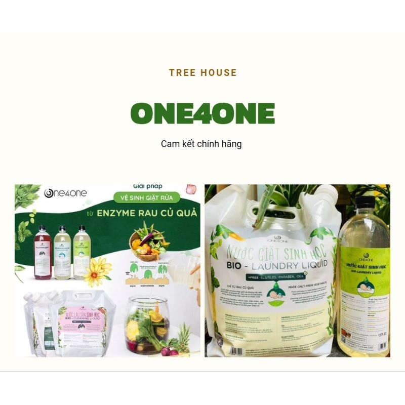 NƯỚC GIẶT SINH HỌC ONE4ONE 1L, 5L GIAO HỎA TỐC | Shopee Việt Nam