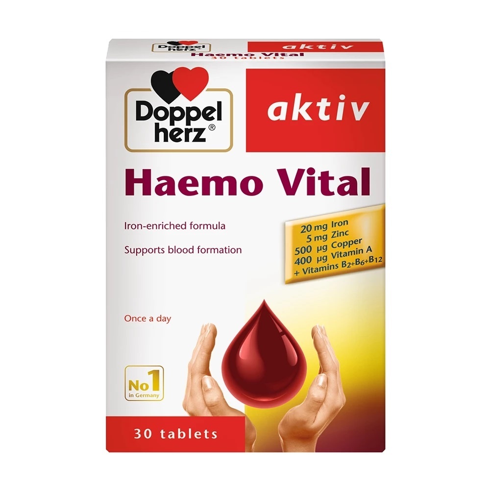 Viên Uống Bổ Máu Haemo Vital Doppelherz Bổ Sung Sắt & Vitamin - Giúp ...