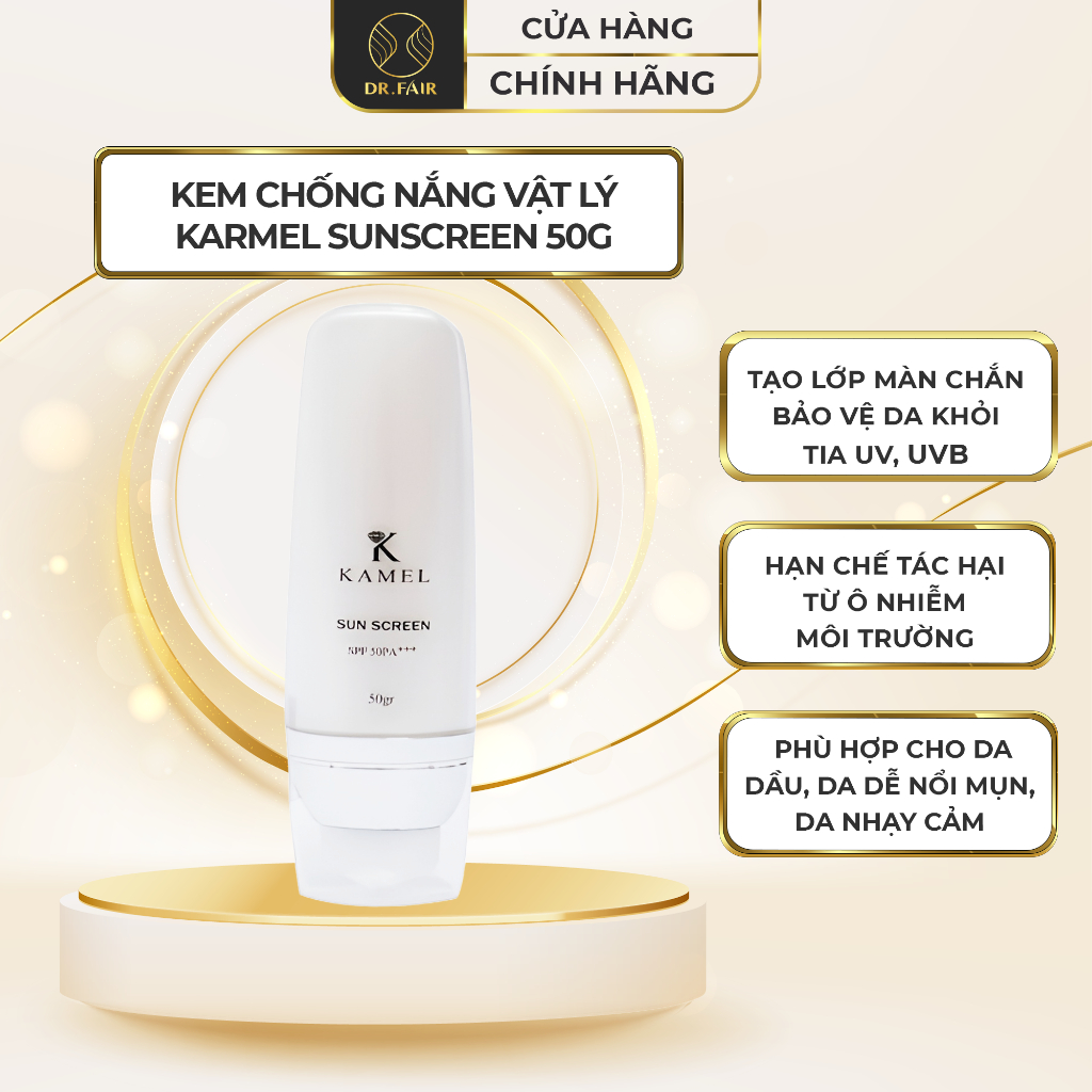 Kem Chống Nắng Vật Lý Karmel Sunscreen Phù Hợp Cho Da Nhạy Cảm, Da Dễ ...