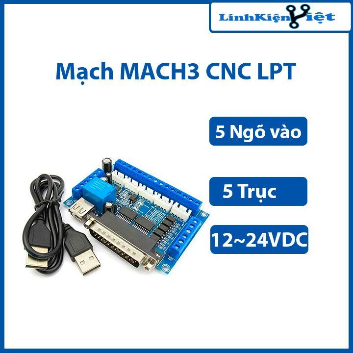 Mạch MACH3 CNC LPT điều khiển 5 trục X, Y, Z, A, B | Shopee Việt Nam