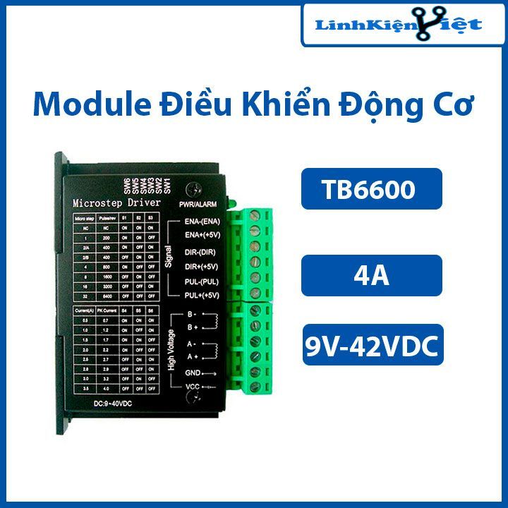 Module điều khiển động cơ bước TB6600 4A 9V-42VDC | Shopee Việt Nam