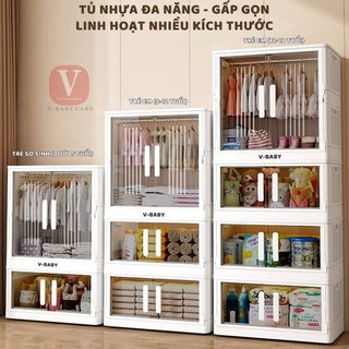 Tủ Nhựa Đựng Đồ Cho Bé Y118 Đa Năng, Gấp Gọn Nhiều Kích Thước V-BABY ...