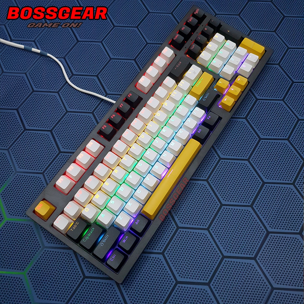 Bàn Phím Cơ ESUNE K98 LED Rainbow, Keycap Xuyên LED Double Shot, Layout ...