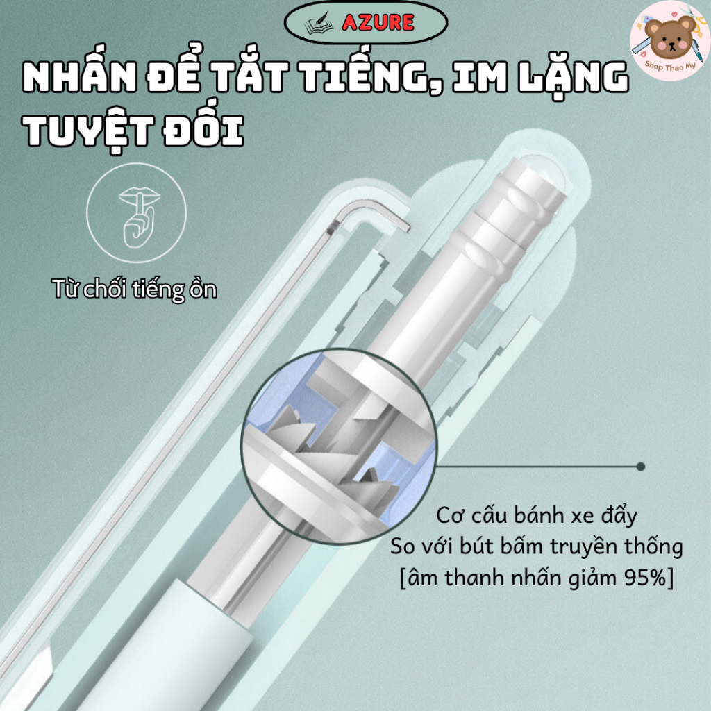 Bút bi OMETTA bút gel mực nước màu đen ngòi 0.5mm nhanh khô phù hợp cho ...