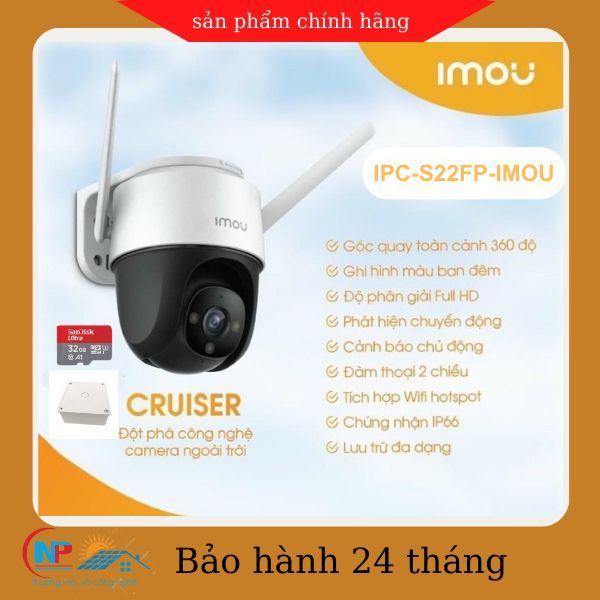 Camera IP Wifi PTZ 2MP IPC-S22FP-IMOU Cruiser | Shopee Việt Nam