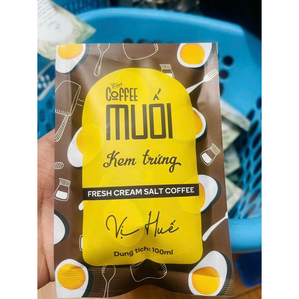Cafe Kem Muối vị Kem Trứng pha sẵn túi 100ml | Shopee Việt Nam