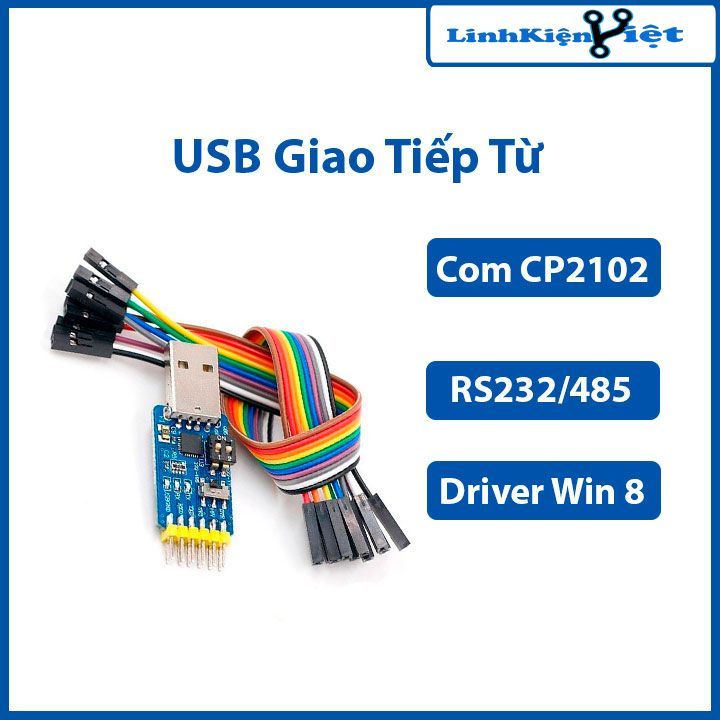 Usb giao tiếp từ Com CP2102 sang TTL RS232/485 3V3 / 5V V2 tự động nhận ...
