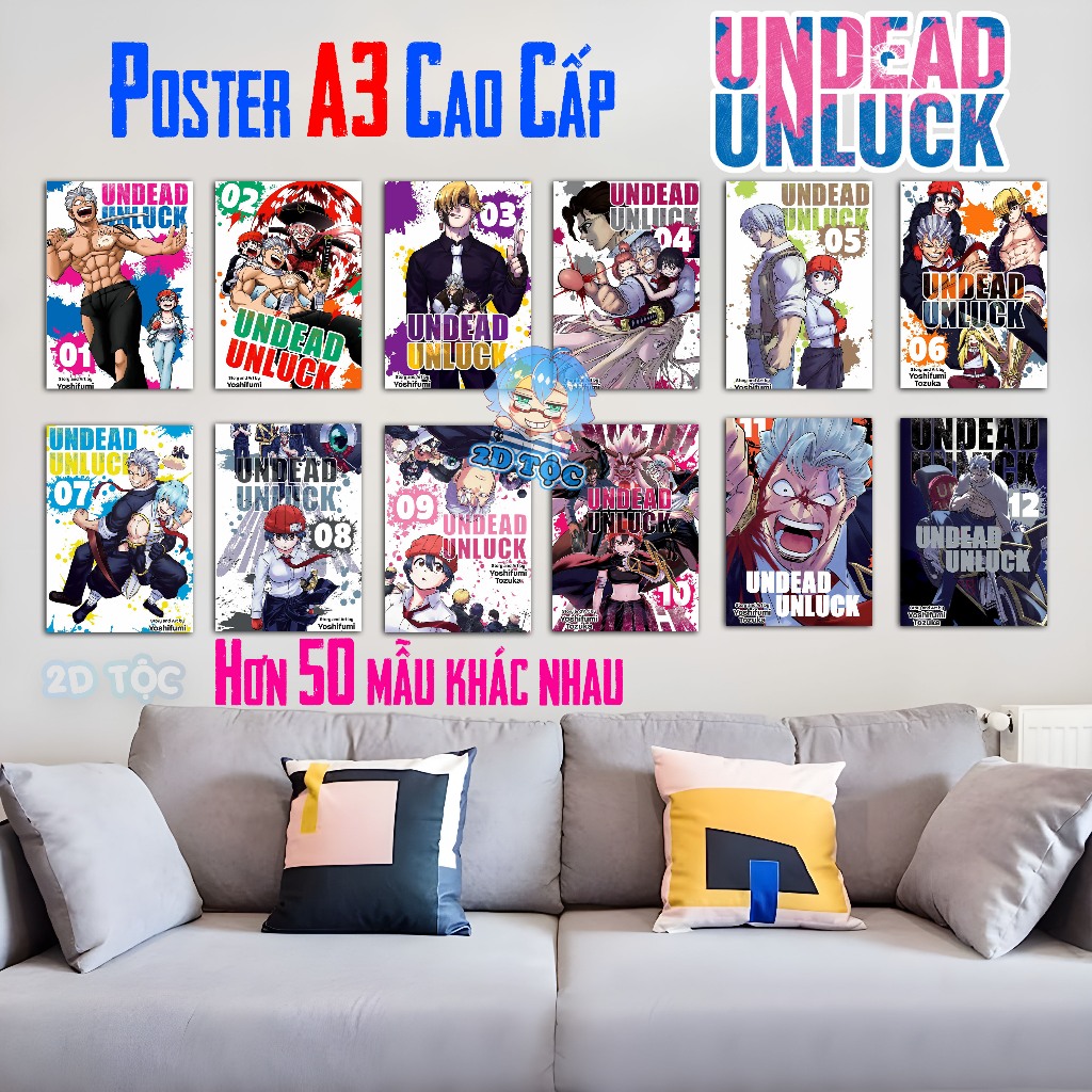 Tranh Poster A3 Anime Manga Undead Unluck Chất Liệu Giấy Cao Cấp - 2d ...