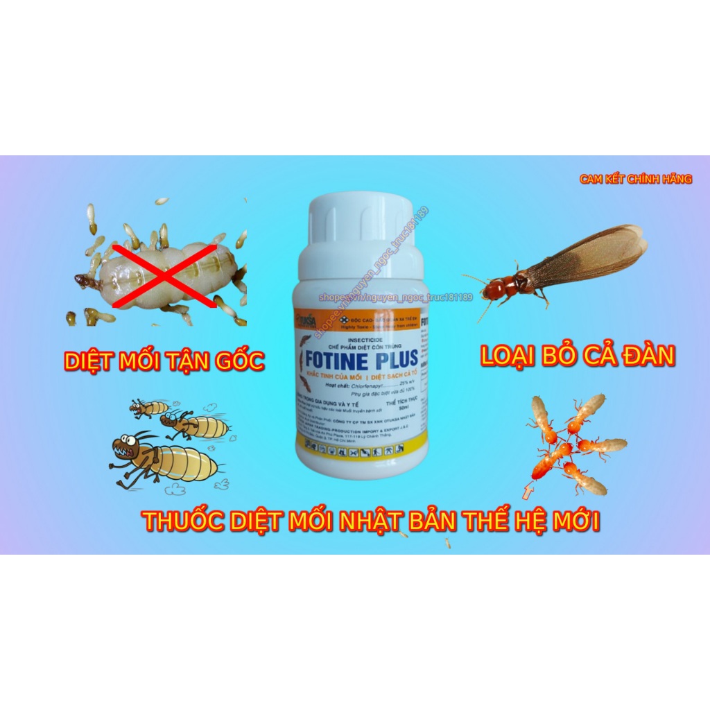 (Chính hãng) FOTINE PLUS 50ml - thuốc diệt mối tận gốc thế hệ mới- công ...