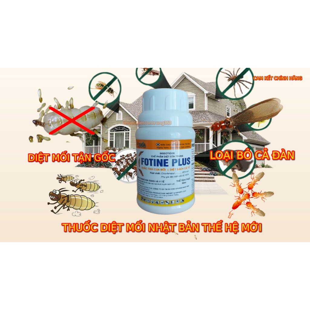 (Chính hãng) FOTINE PLUS 50ml - thuốc diệt mối tận gốc thế hệ mới- lan ...