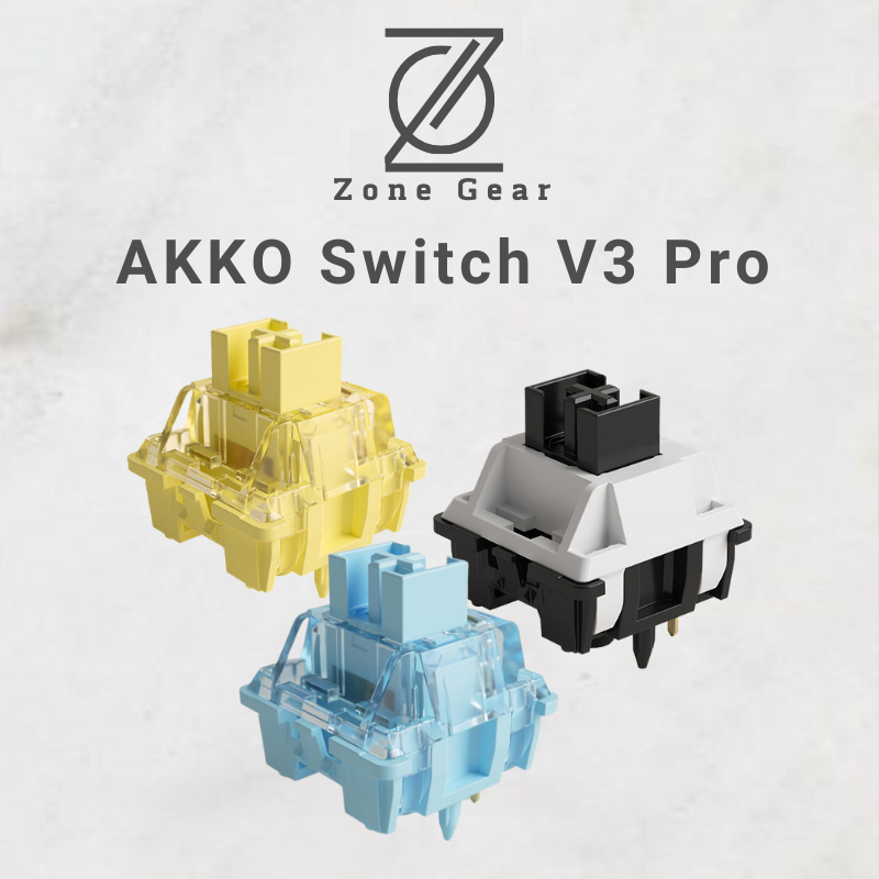 AKKO Switch V3 Pro 5 pin ( 45 switch ) - Cream Yellow - Cream Blue ...