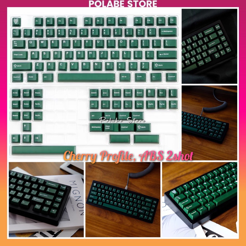 Keycap Aifei Icon Pyga V2 Cherry Profile bàn phím cơ Keycap Emerald ...