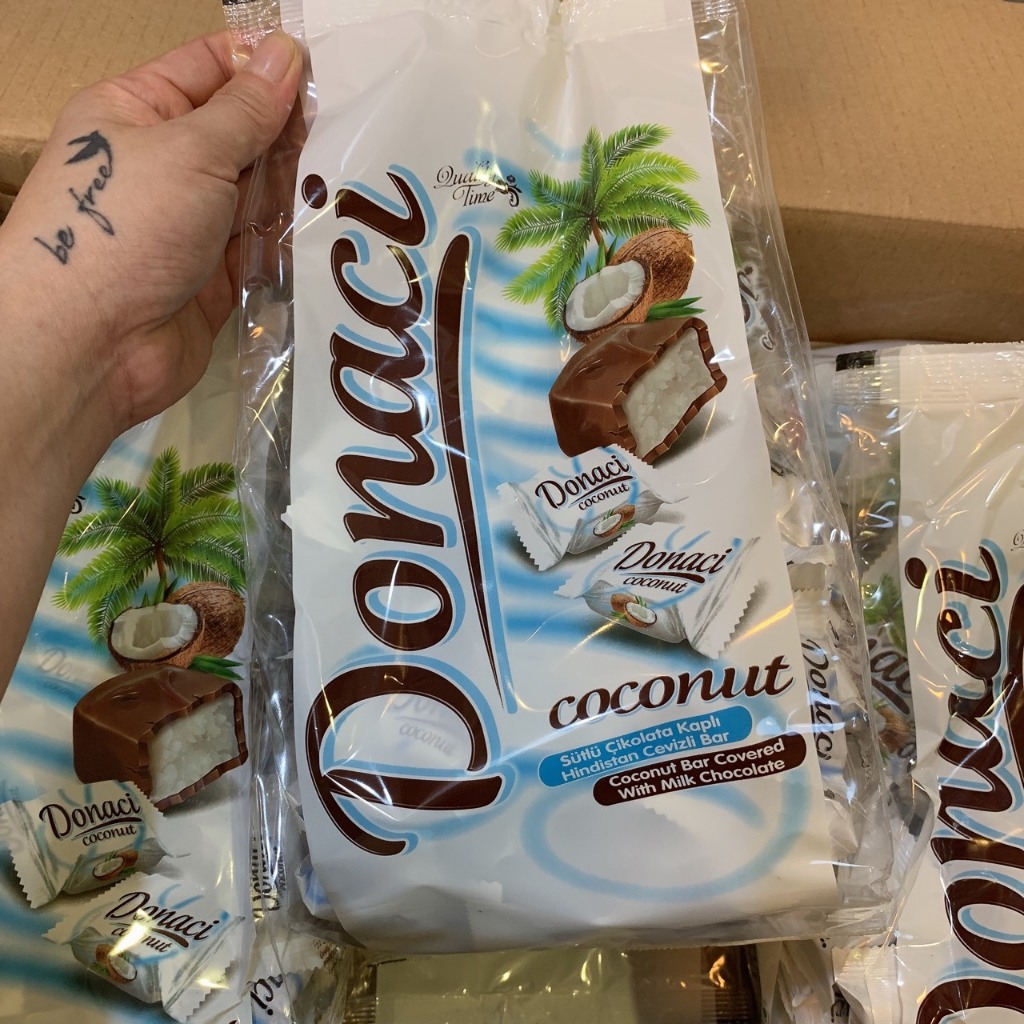 KẸO SOCOLA NHÂN DỪA DONACI COCONOT CHOCOLATE - TURKEY / TÚI 1KG ...