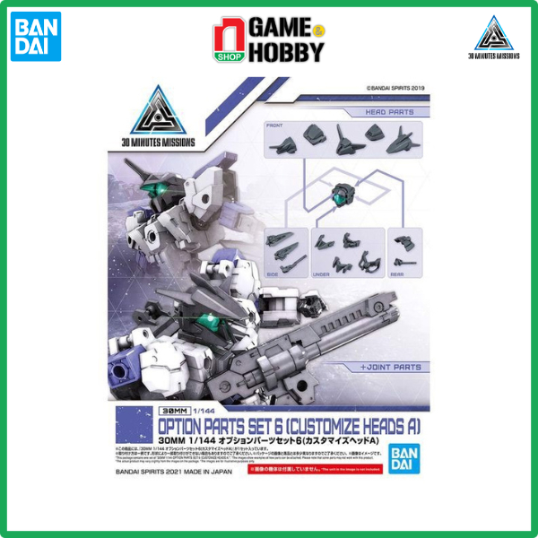 Phụ kiện mô hình Bandai Option Parts Set 6 Customize Heads A 30MM 1/144 ...