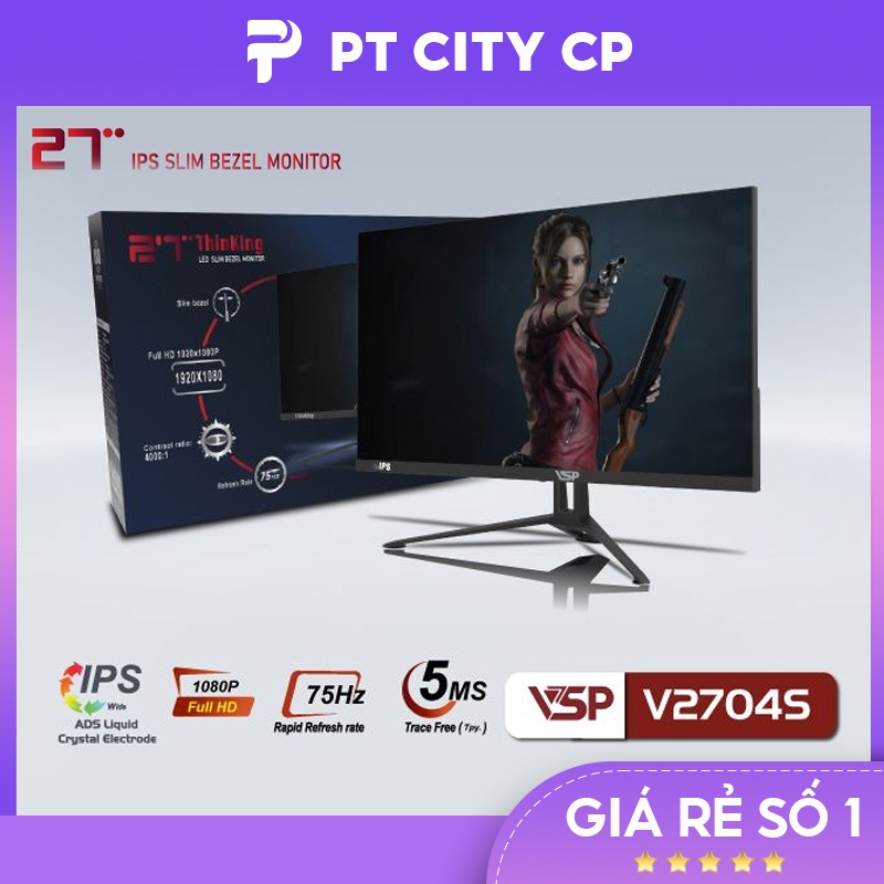 Màn hình 27inch VSP LED tràn viền Slim Bezel VSP V2704S, IP2702S, CM2705H, VX272C - PT CITY CP ...