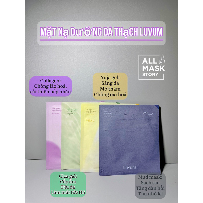 [LẺ MIẾNG] MẶT NẠ THẠCH LUVUM COLLAGEN PHYTO GEL MASK | Shopee Việt Nam