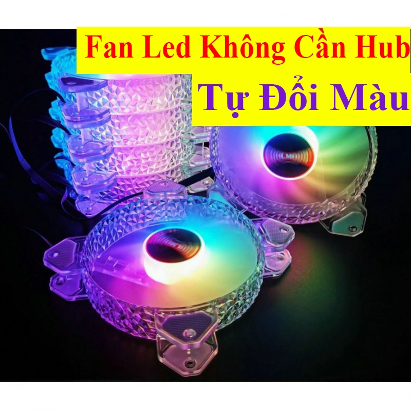5 fan led máy tính,fan led RGB tự đổi màu siêu đẹp,fan led tự đổi màu ...