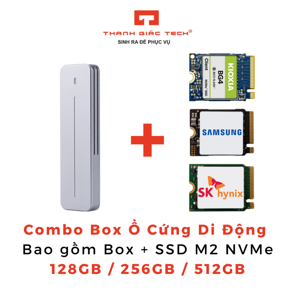Combo Box Ổ Cứng Di Động iTGZ Kèm SSD M2 NVMe 2230 - Bảo Hành 3 Tháng ...