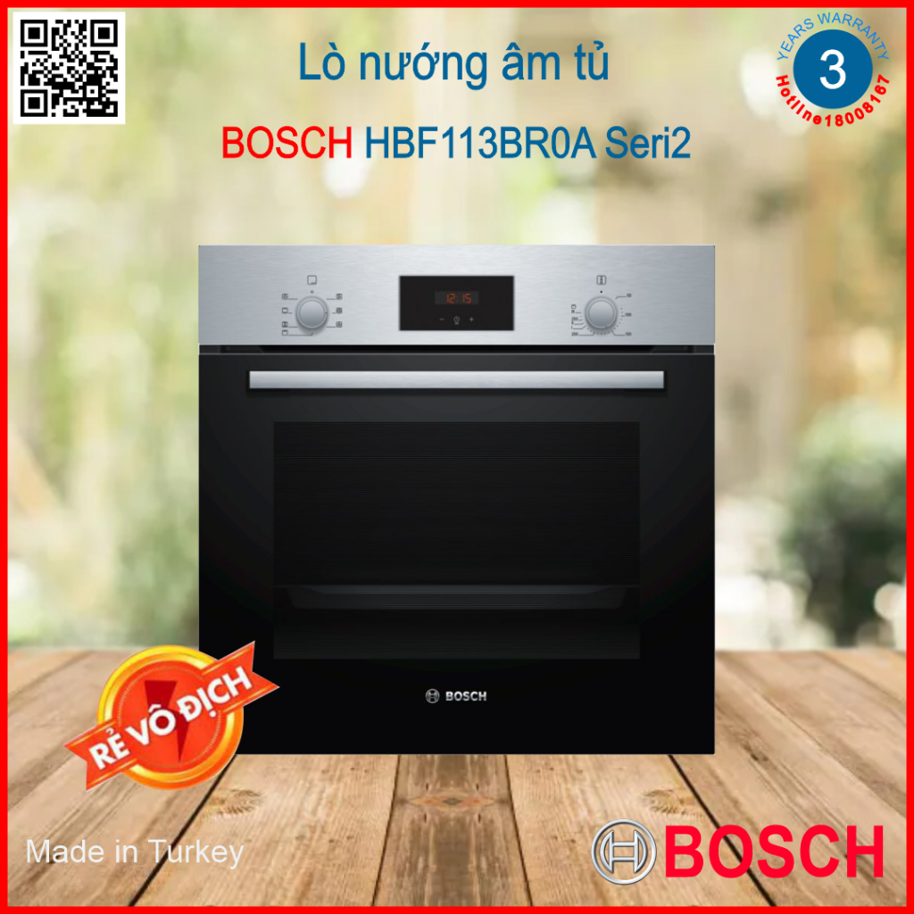 Lò nướng âm tủ Bosch HBF113BR0A chính hãng được nhập khẩu nguyên chiếc ...