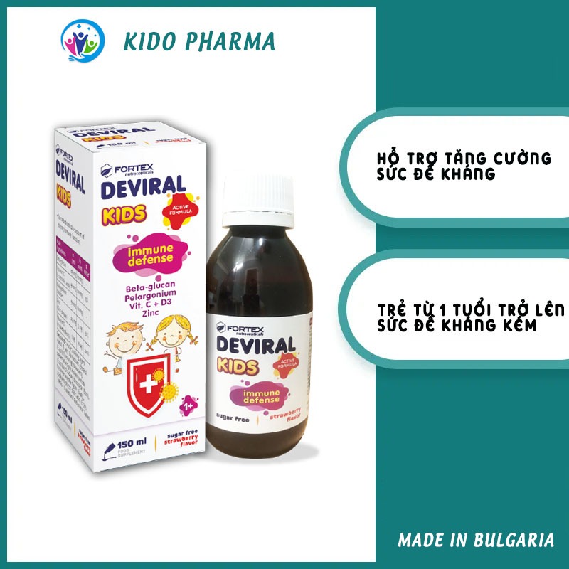 Siro Deviral Kids – Giúp Tăng Đề Kháng Cho Trẻ Nhỏ Nhập Khẩu Bulgaria ...