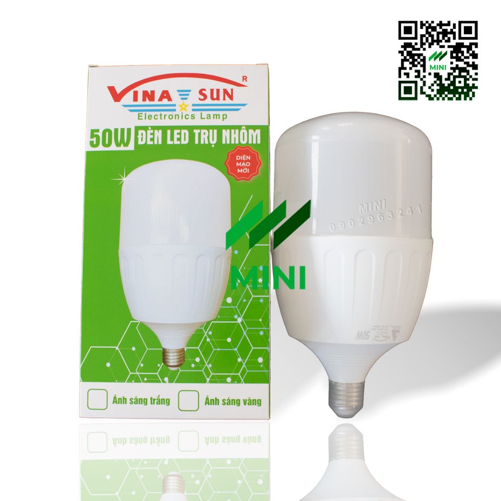 Bóng đèn VINASUN led trụ nhôm 50W | Shopee Việt Nam