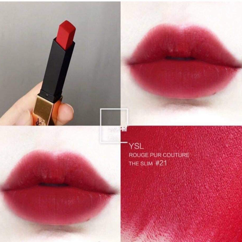 Son YSL Slim Rouge Pur Couture, velvet radical, son ysl khắc tên theo ...