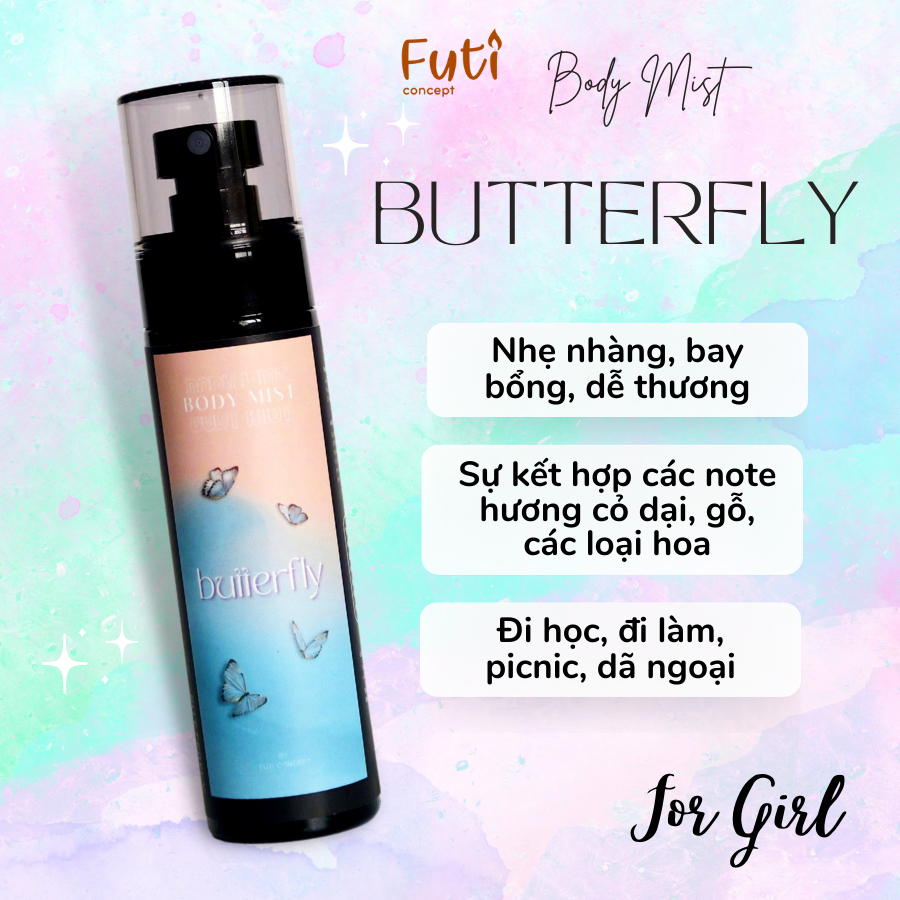 [MUA 2 TẶNG 2] Combo 2 Chai Body Mist Nữ Xịt Thơm Toàn Thân Quyến Rũ ...