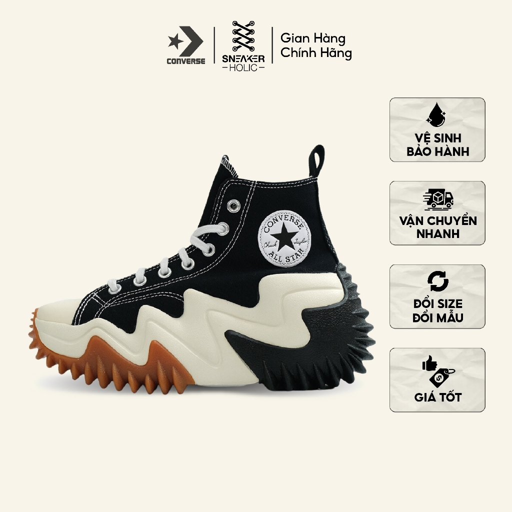 Giày Sneaker Nam Nữ CONVERSE Run Star Motion High Black Gum - 171545C ...