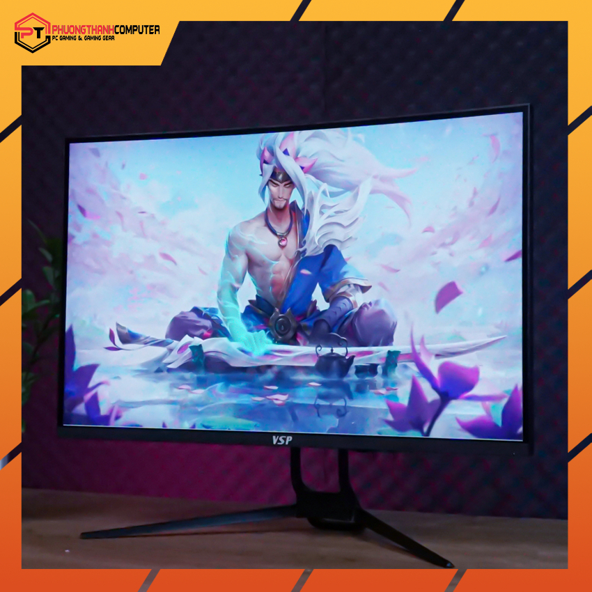 Màn Hình Cong 27 inch - VSP VG277C - VA/FHD/165HZ - Black | Shopee Việt Nam
