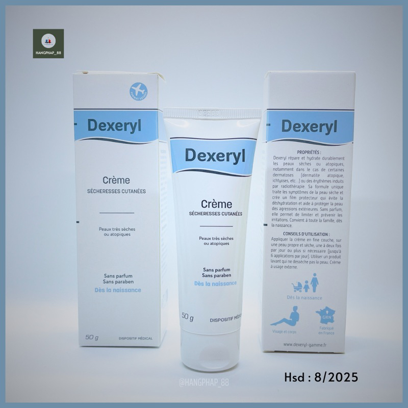 KEM DEXERYL PHÁP MẪU MỚI GLYCEROL DÙNG CHO CẢ GIA ĐÌNH 50g Và 250g ...