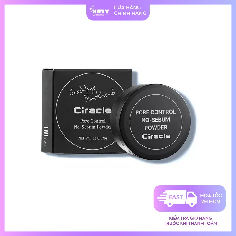 Phấn Phủ Bột Không Màu Kiềm Dầu Ciracle Pore Control No-Sebum Powder ...