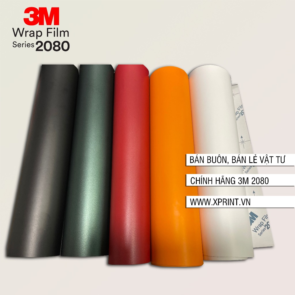 Decal 3M 2080 khổ A3 màu trơn đủ mã phổ thông, 3M color matte, 3M color ...