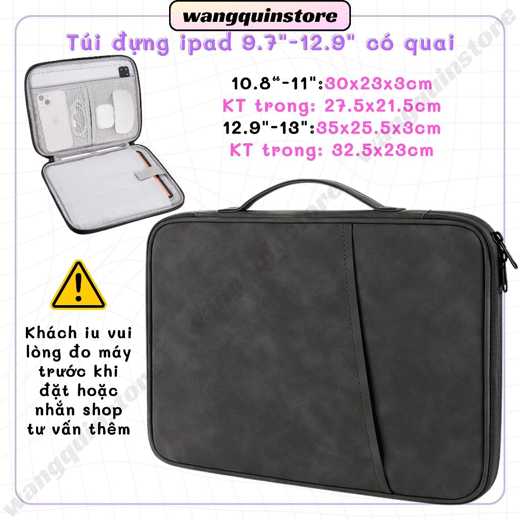 Túi đựng ipat túi chống sốc tablet có quai bao vải đựng tablet máy tính ...