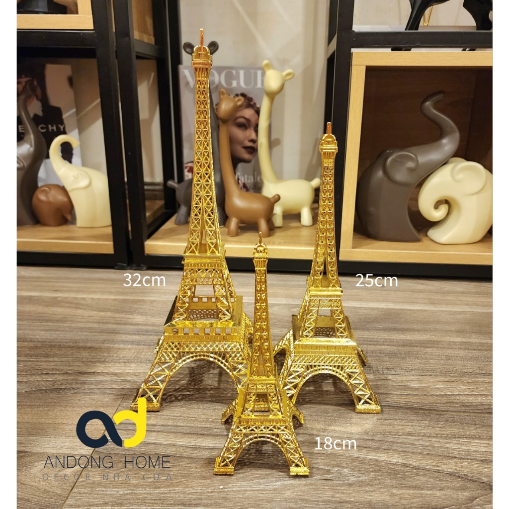 Mô hình tháp Effel nhiều màu 18cm, 25cm, 32cm để bàn kệ tủ trang trí sang trọng | Shopee Việt Nam