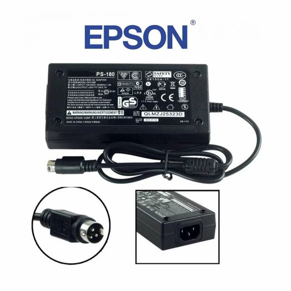 Bộ nguồn dùng cho máy in Epson PS180 24V - 2.5A - ZIN | Adapter máy in ...