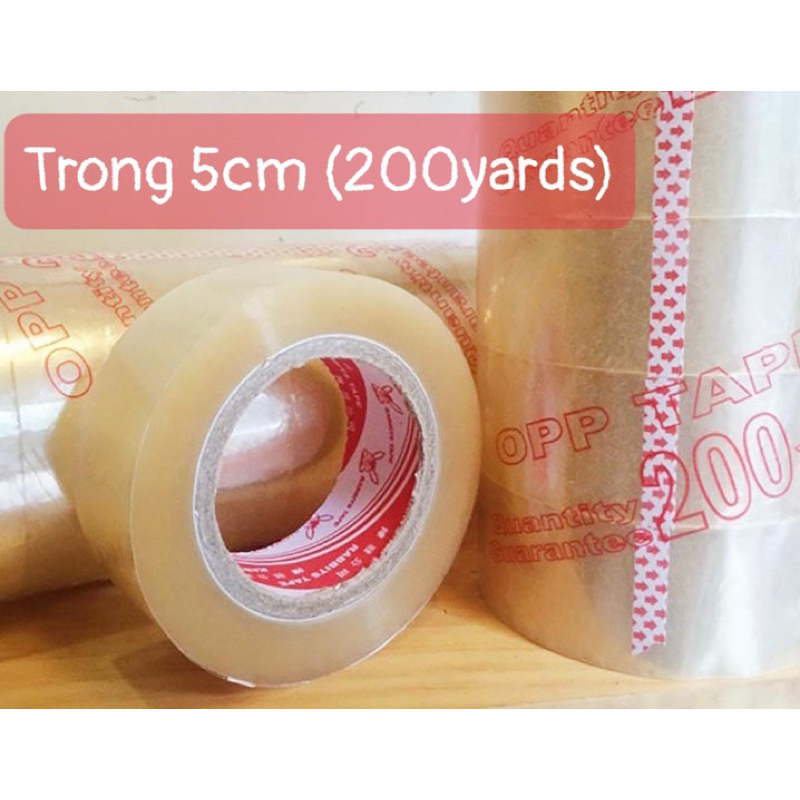 Băng keo Trong 200 yard (5cm) | Shopee Việt Nam
