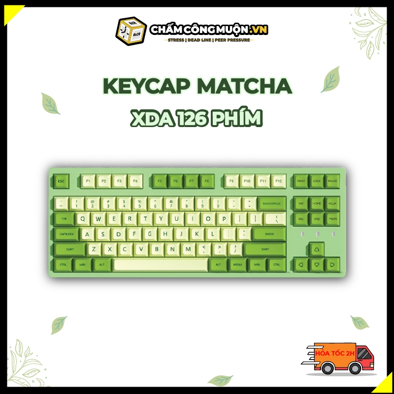 Keycap Bàn Phím Matcha | Profile XDA | PBT 126 Phím | Sẵn Hàng Giao Hỏa Tốc | Shopee Việt Nam