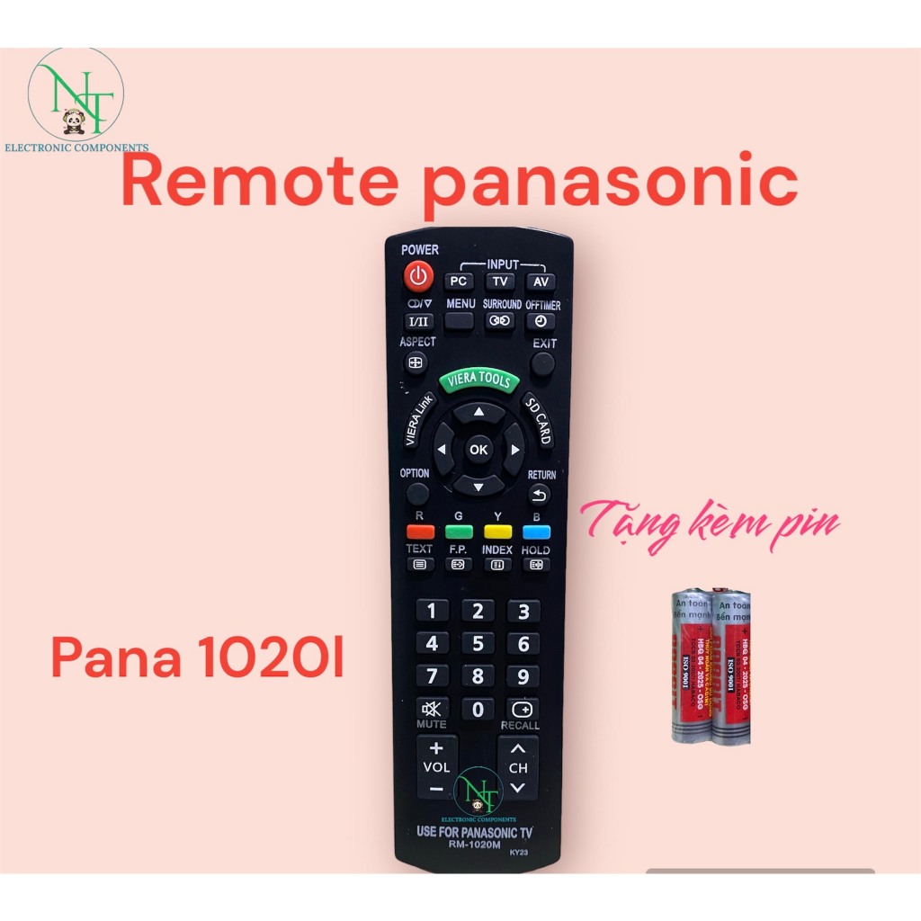Remote điều khiển tivi Panasonic 1020 . Đồ bấm tivi Panasonic . Tặng ...