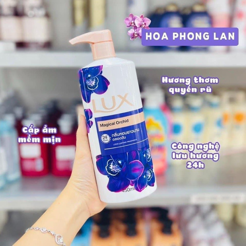 Sữa tắm LUX THÁI LAN - Sữa tắm Lux chai vòi 450ml hàng CHUẨN nội địa ...
