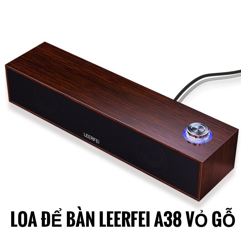 Loa vi tính , Loa gỗ LEERFEI A38 Chip 5.0 Công suất lớn, chất âm tuyệt ...