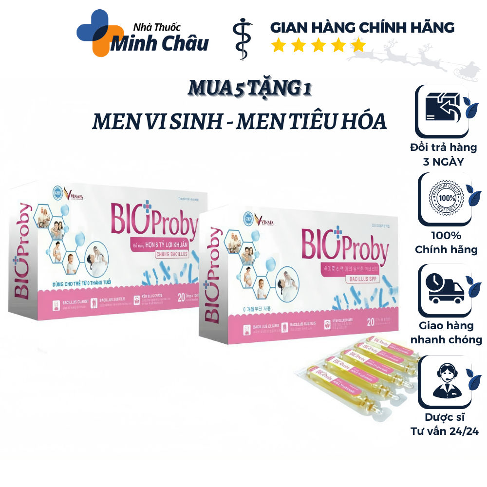 Bổ sung men vi sinh, men tiêu hóa cho bé, bổ sung kẽm BioProby Vinafa ...
