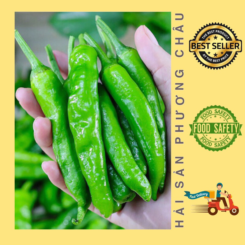 [HỎA TỐC SG] Ớt sừng xanh Hàn Quốc thơm giòn ngọt ăn thịt nướng 100g ...