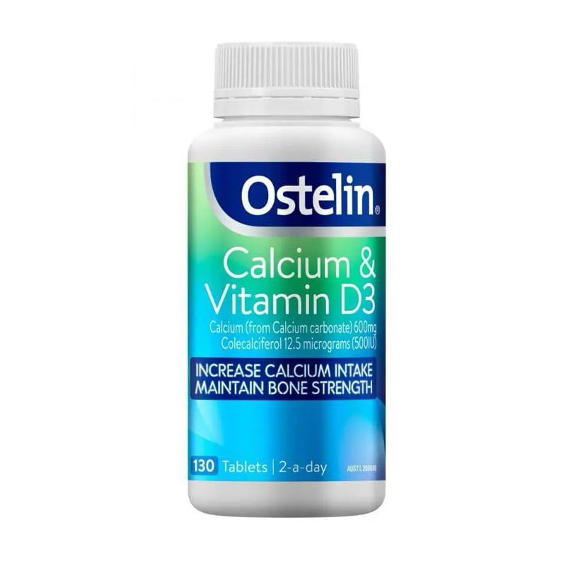 Canxi bầu Ostelin Calcium & Vitamin D3, Úc (130 viên) bổ sung Canxi, D3 phát triển xương, răng ...