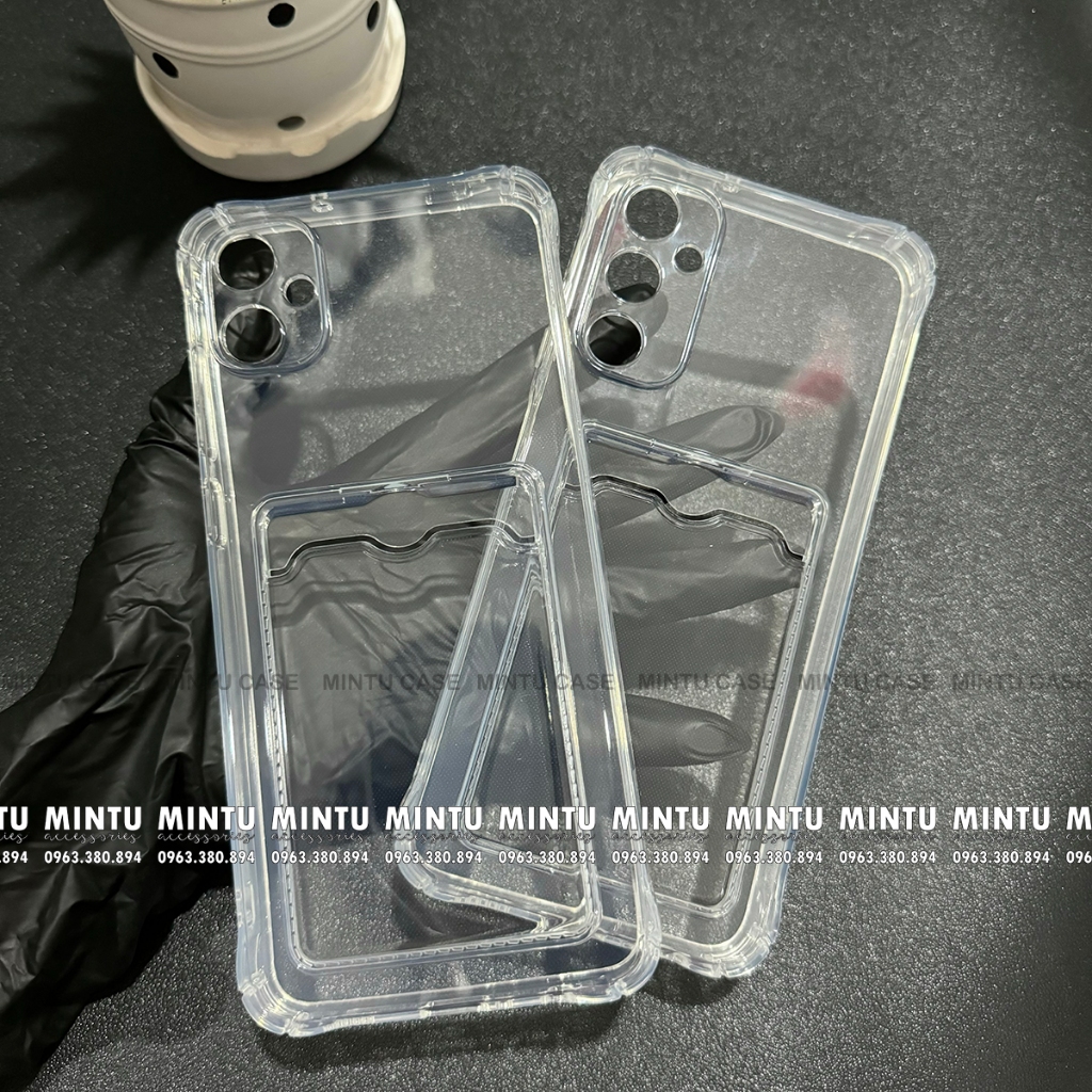 Ốp lưng ví đựng thẻ card cho Samsung A05 / A05s - Loại trong suốt chống sốc | Shopee Việt Nam