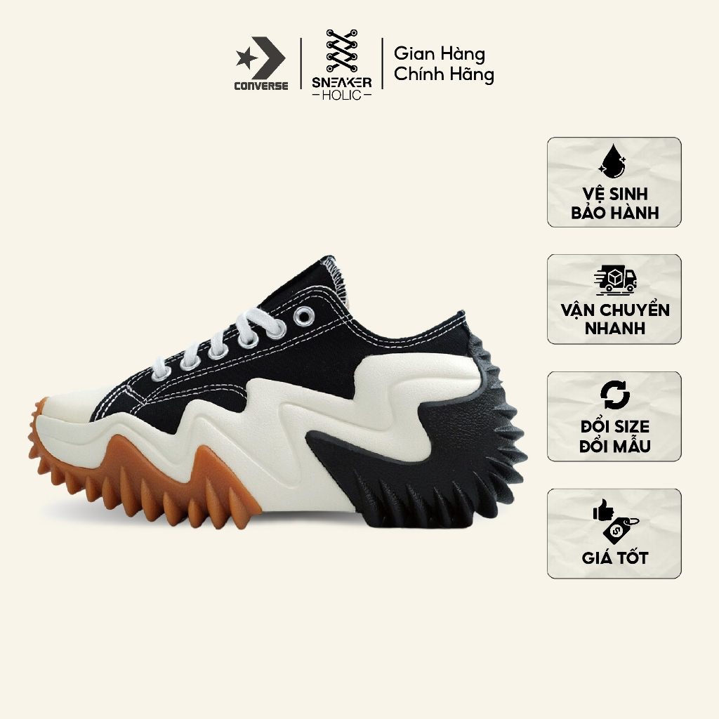 Giày Sneaker Nam Nữ CONVERSE Run Star Motion Low Black Gum - 172895C ...